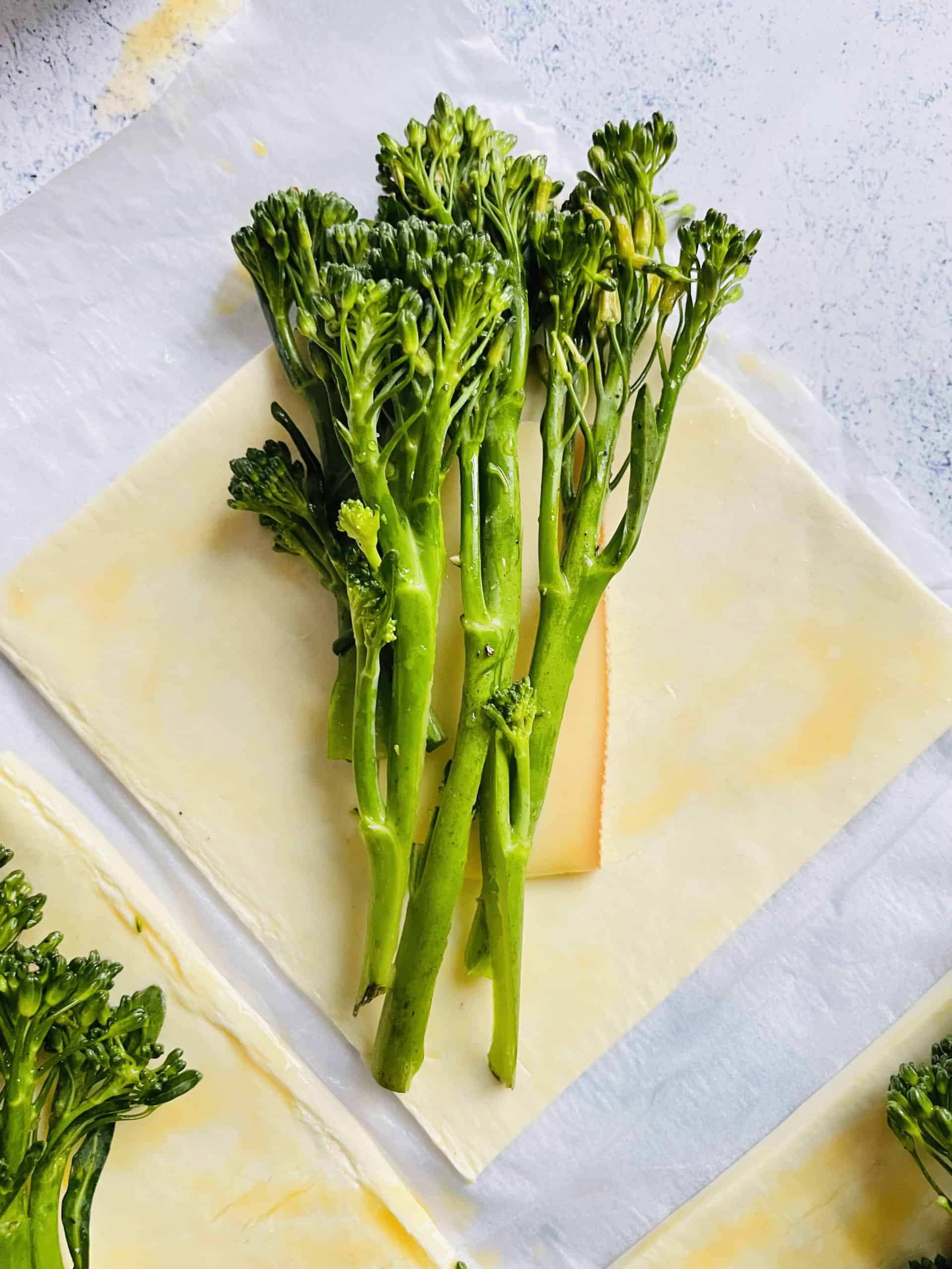 Tenderstem Broccoli Cheesy Puff Pastry - Half a Coconut