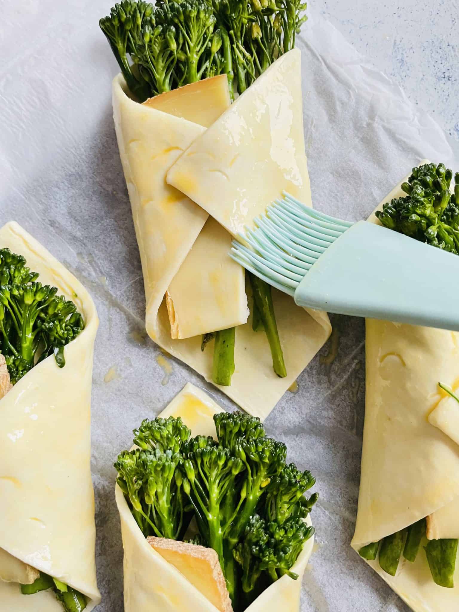 Tenderstem Broccoli Cheesy Puff Pastry - Half a Coconut